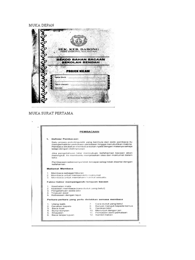 Contoh Buku Nilam | PDF