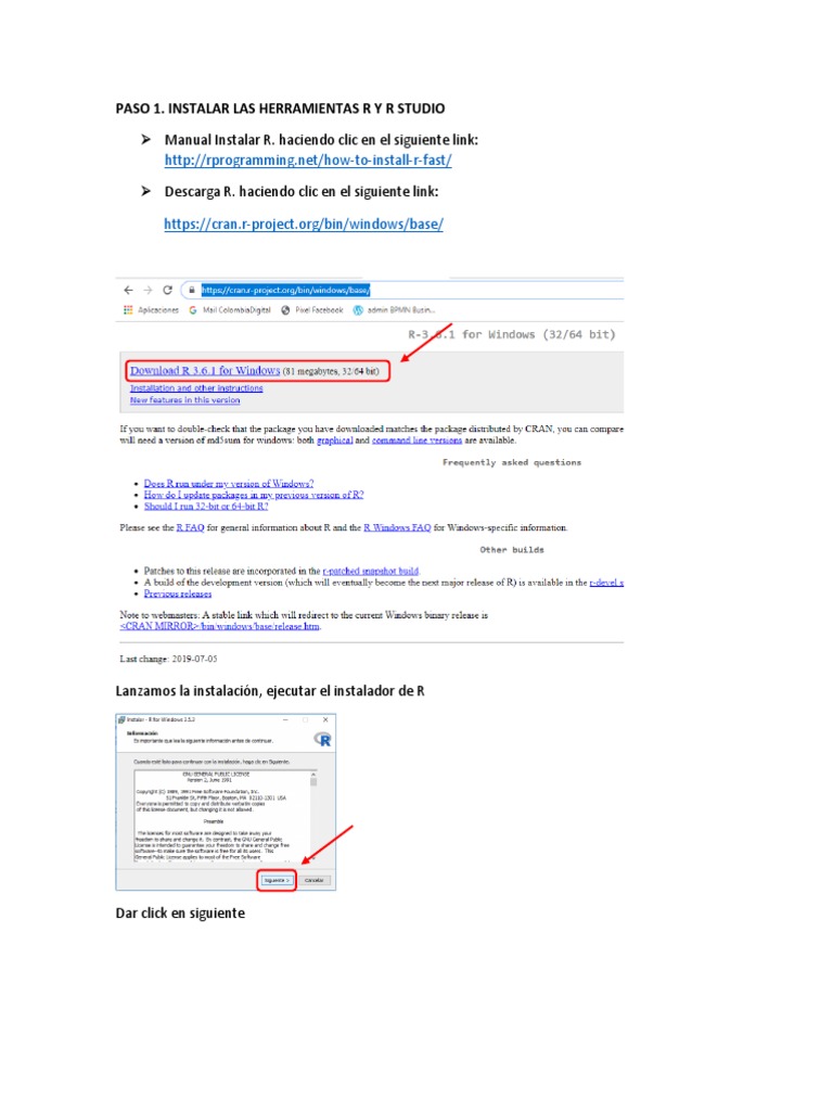Manual Instalación Lenguaje R | PDF