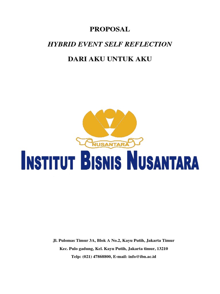 Proposal Self Reflection 2022 - Dari Aku Untuk Aku | PDF | Ilmu Sosial ...