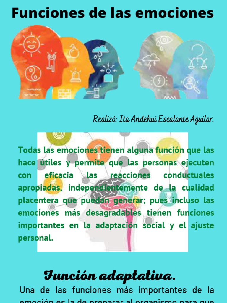 Funciones de Las Emociones | PDF | Las emociones | Comportamiento
