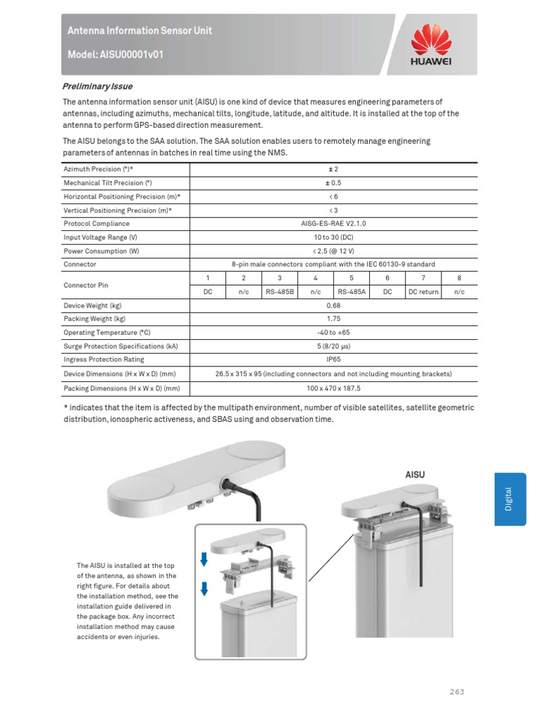 Antenna Information Sensor Unit Model: AISU00001v01: Preliminary Issue ...