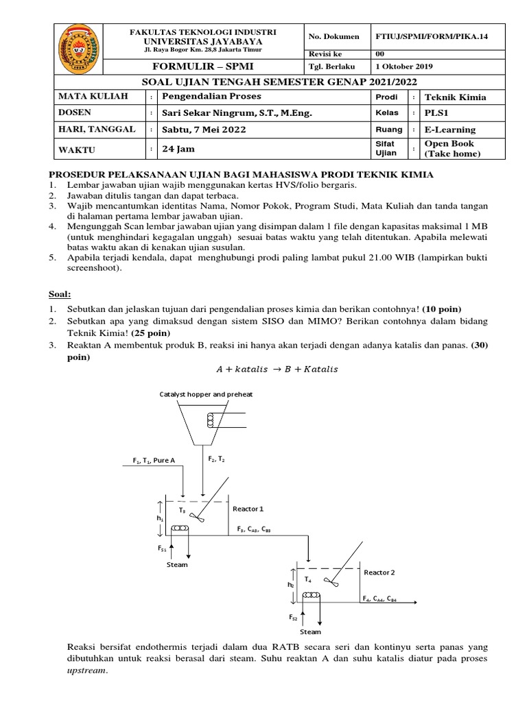 UTS Pengendalian Proses | PDF