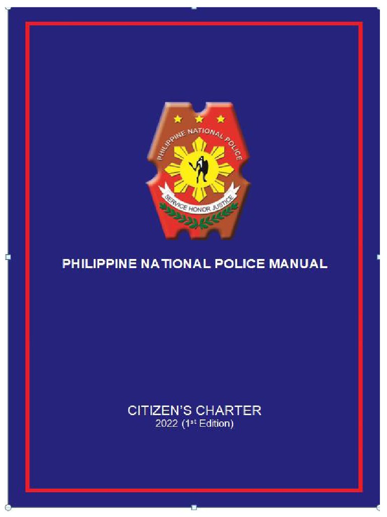 PNP Citizen's Charter 2022 Overview | PDF | Identity Document | Law ...