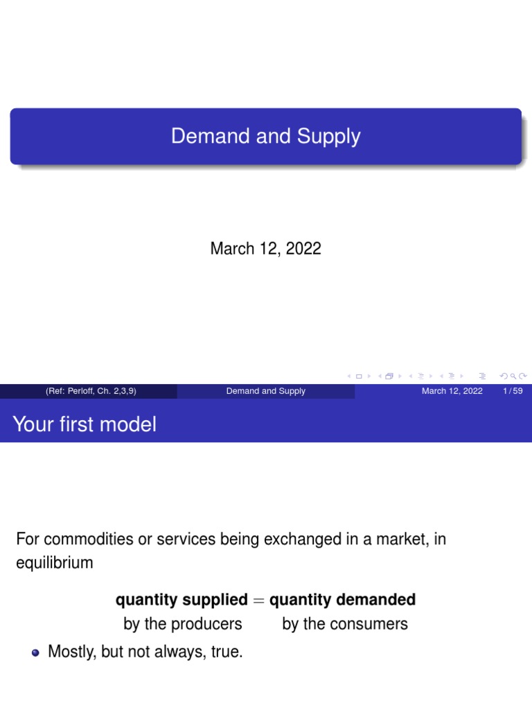 Lecture 2 Demand and Supply | PDF | Demand | Elasticity (Economics)