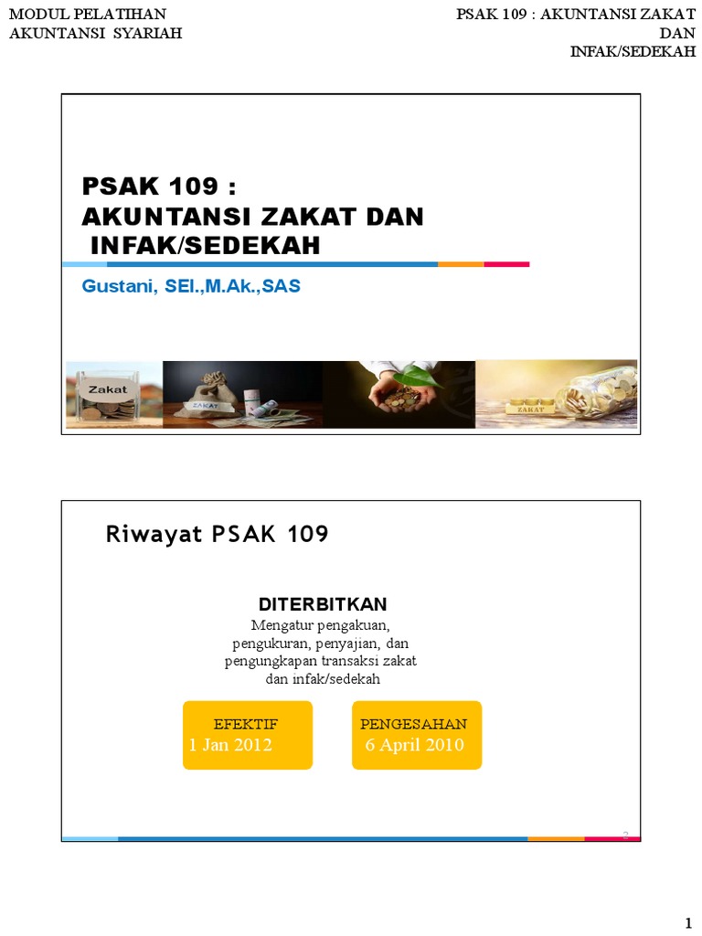 PSAK 109 Akuntansi Zakat Dan InfakSedekah | PDF