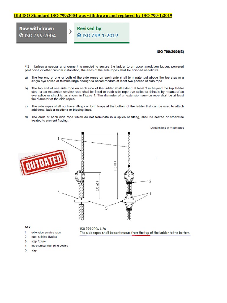 Pilot Ladder - ISO Standard 2019 | PDF