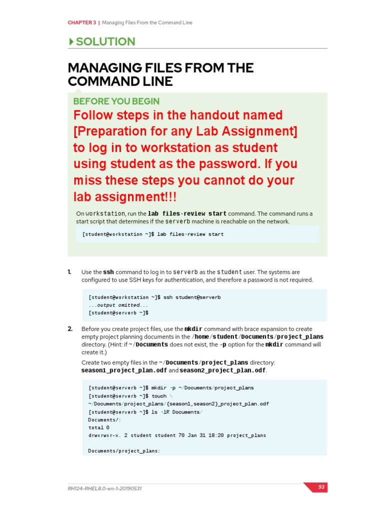 Chapter03-Managing Files From The Command Line | PDF | Computer File | Command Line Interface