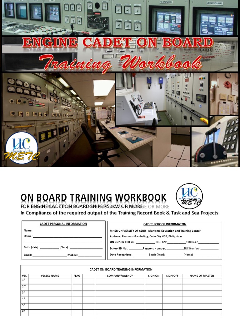 Engine Cadet Onboard Training Workbook | PDF | Control System ...