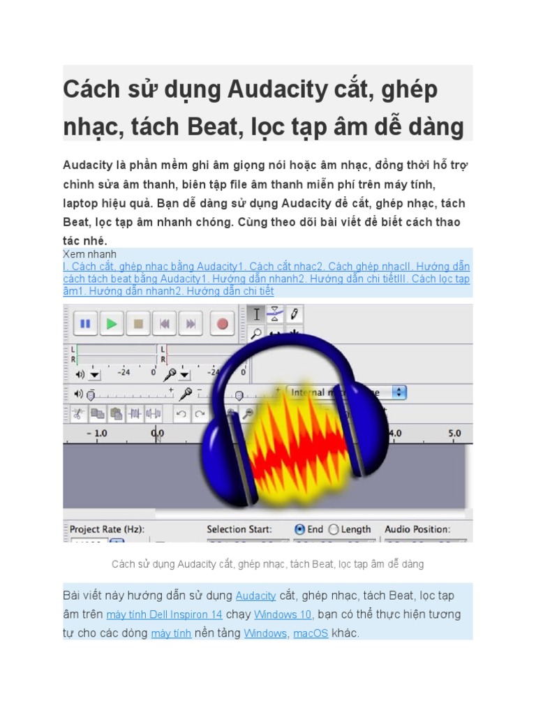 Lọc Tạp Âm Bằng Audacity: Bí Quyết Chỉnh Sửa Âm Thanh Chuyên Nghiệp Cho Người Mới Bắt Đầu