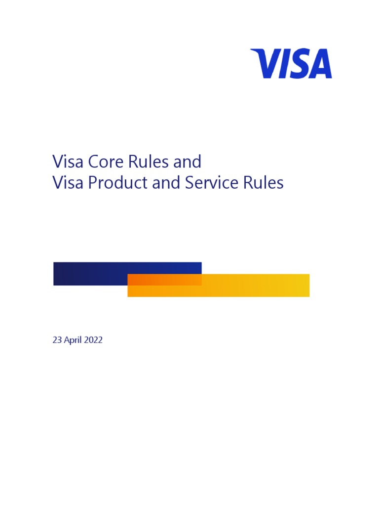 Visa Rules Public | PDF | Visa Inc. | Credit Card