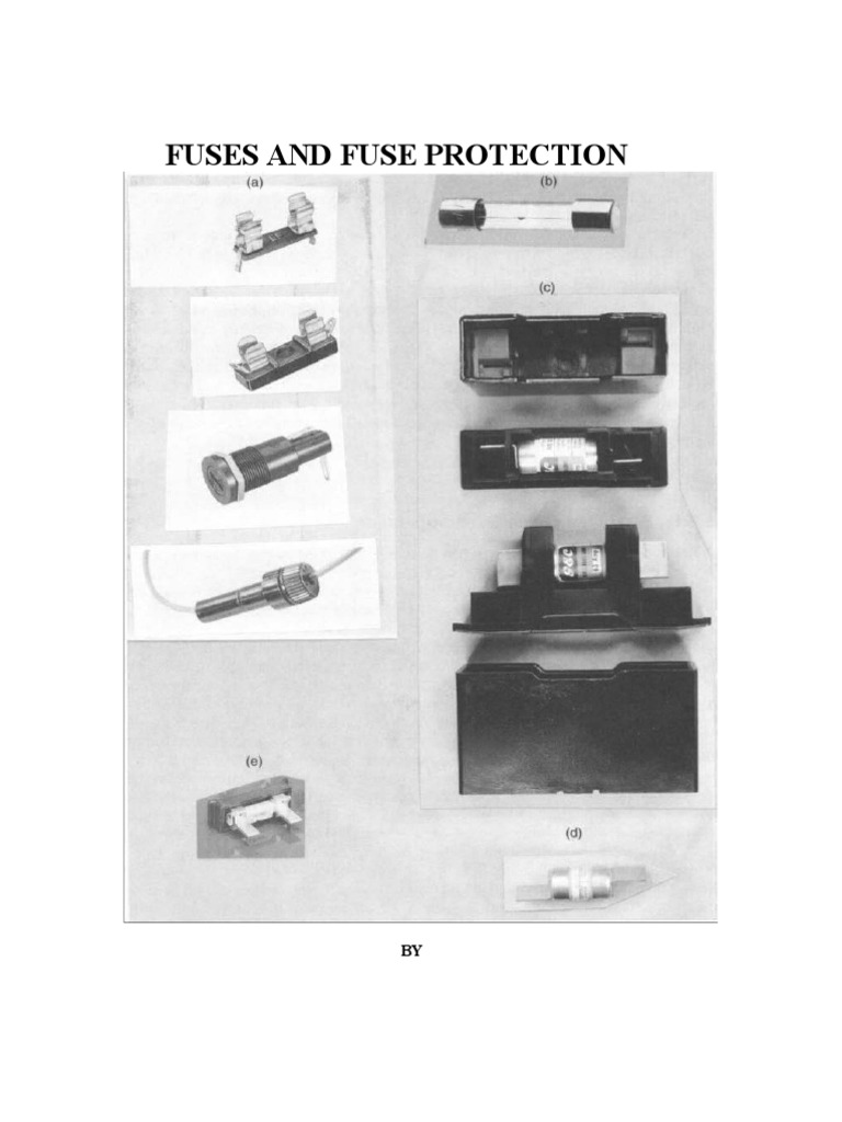 Fuses Lecture | PDF | Fuse (Electrical) | Electric Arc