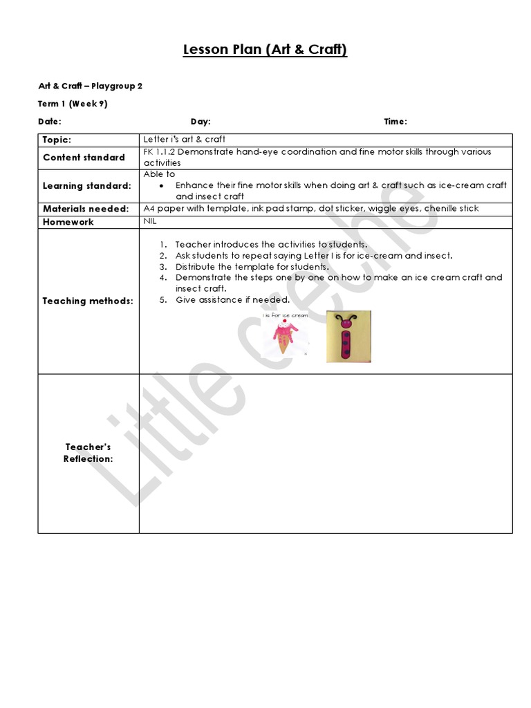 Art Lesson Plan | PDF | Lesson Plan | Learning