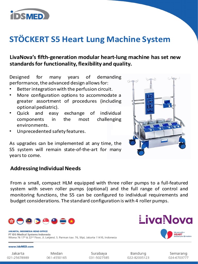 Brochure - STOCKERT S5 Heart-Lung Machine Systems | PDF | Thin Film ...