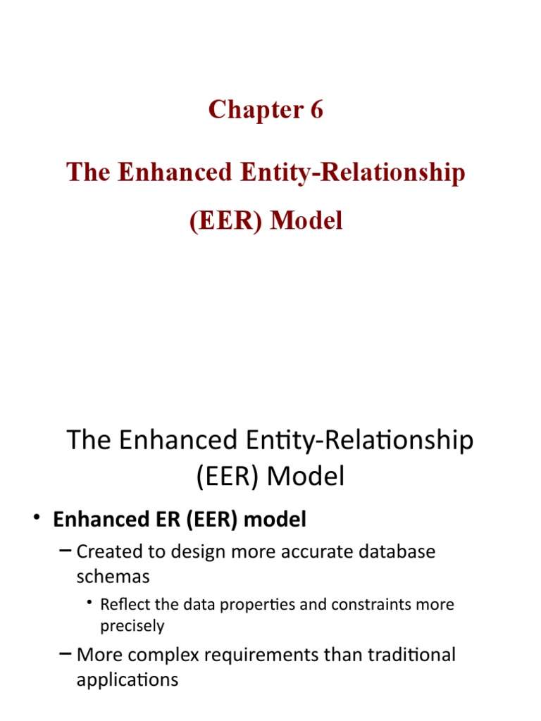 Chapter 5. Enhanced Entity Relationship Modeling | PDF | Inheritance (Object Oriented ...