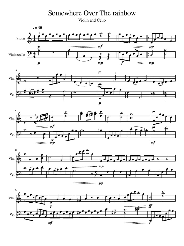 Somewhere Over The Rainbow | PDF