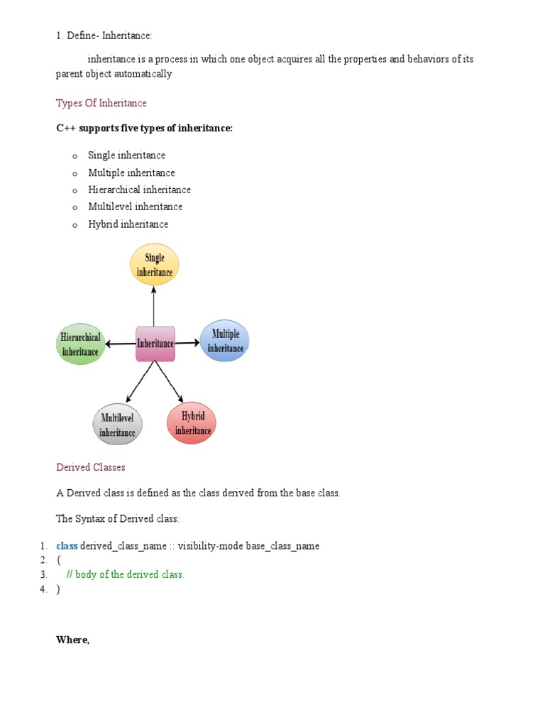 C++ Second Internal Study Material | PDF | Programming | Constructor ...