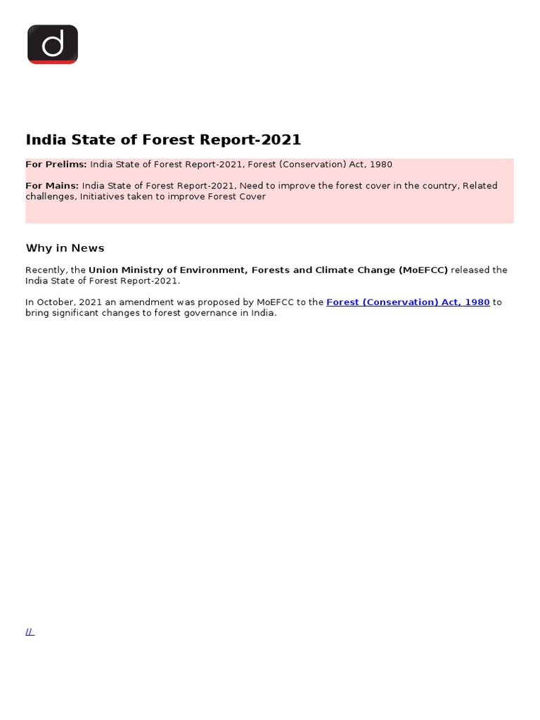 Forest Survey | PDF | Forests | Natural Environment