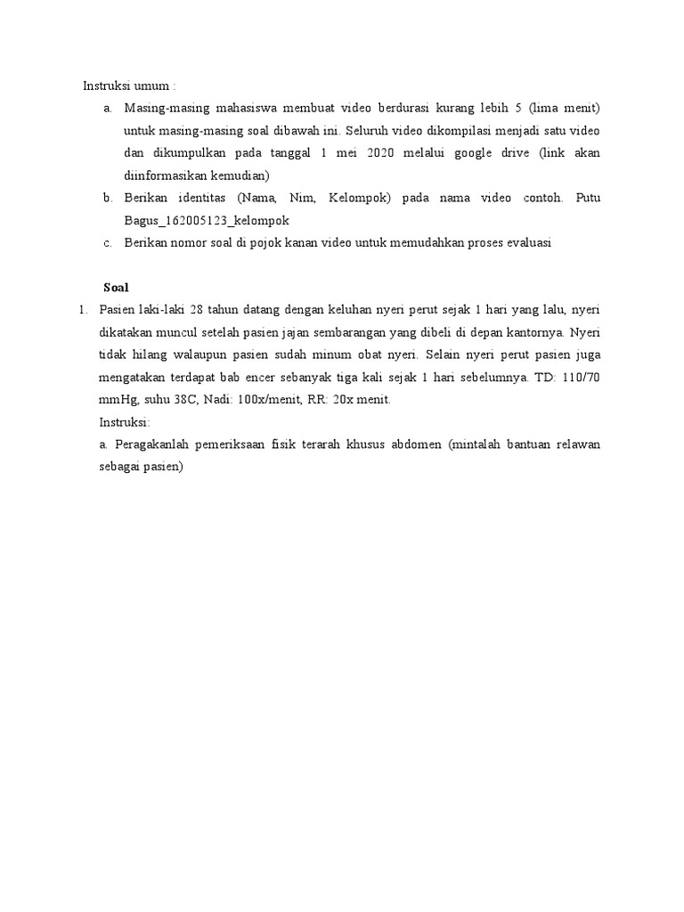 Soal KKR Video | PDF