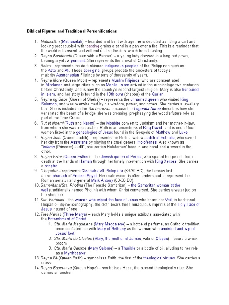 Biblical Figures and Traditional Personifications | PDF | Mary, Mother ...