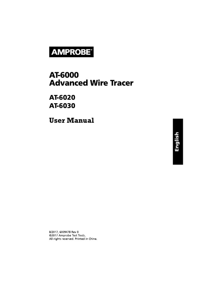Amprobe at 6030 Owners Manual | PDF