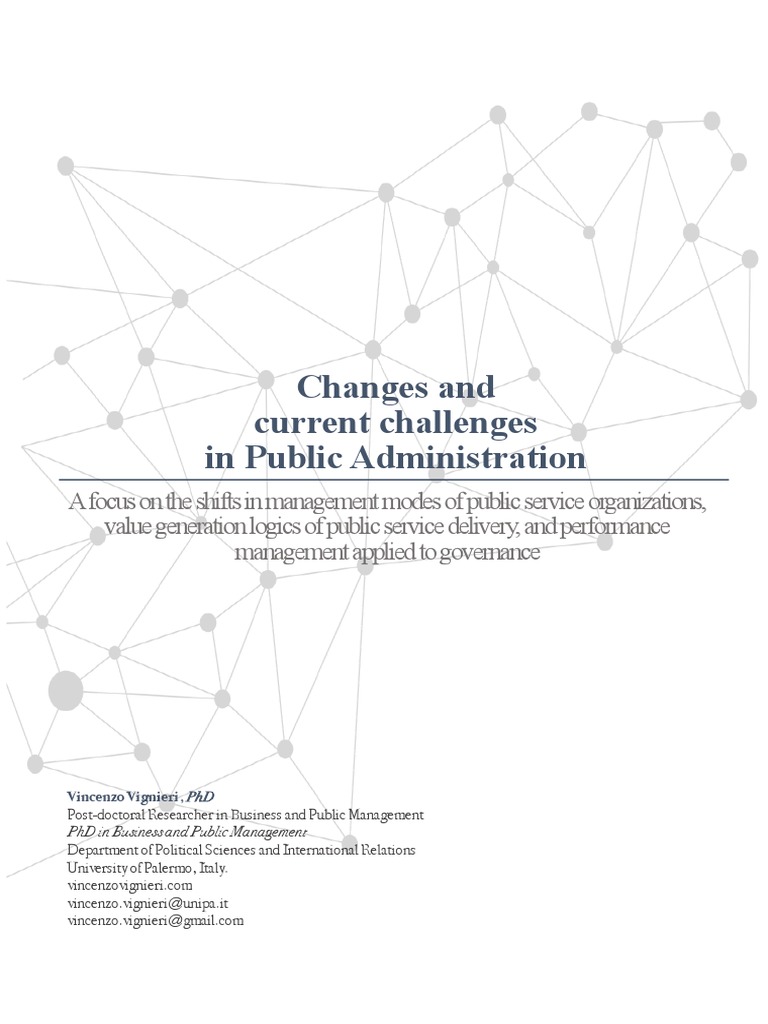 Changes and Current Challenges in Public Administration | PDF | Public ...