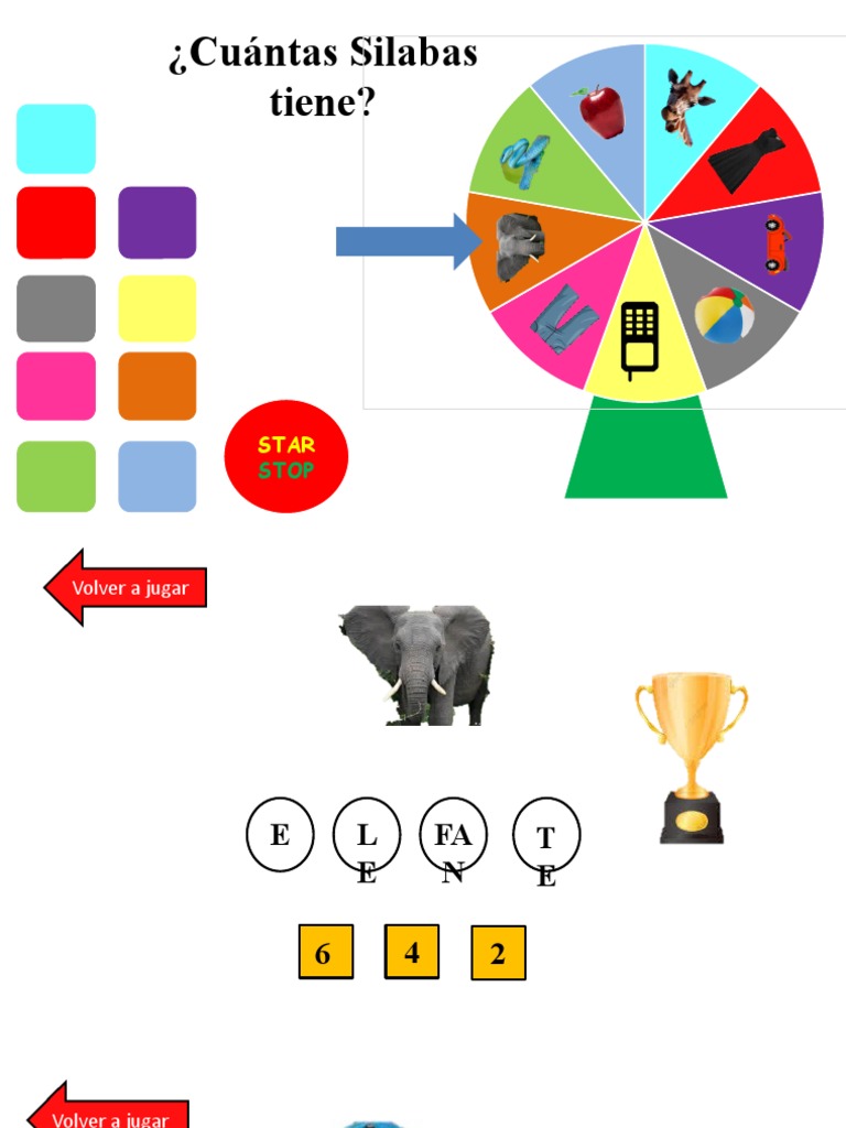 Juego Interactivo de Silabas | PDF