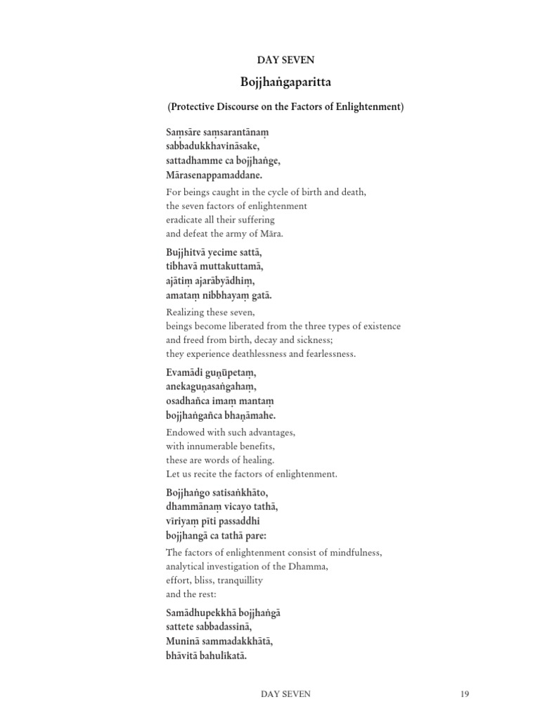 Factors of Enlightenment Explained | PDF | Enlightenment In Buddhism ...