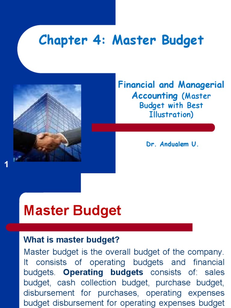 Master Budget Overview and Example | PDF | Expense | Equity (Finance)