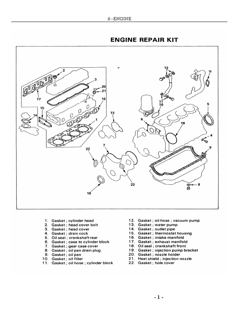 JMC Engine 4JB1 Workshop Manual | PDF
