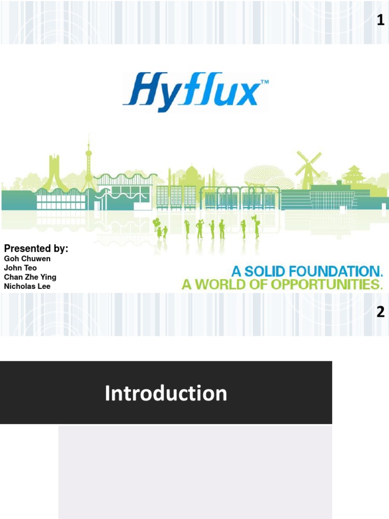 Hyflux's Water Industry Insights | PDF | Economies | Business