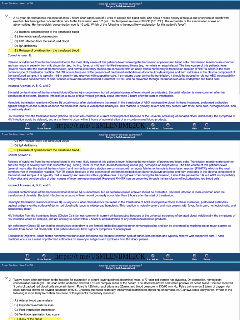 NBME Surgery Shelf Exam Resources | PDF