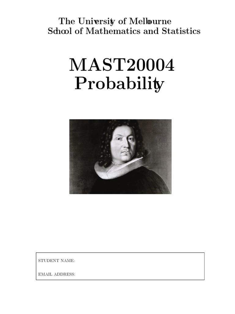 Problem Booklet | PDF | Probability Distribution | Probability Density ...