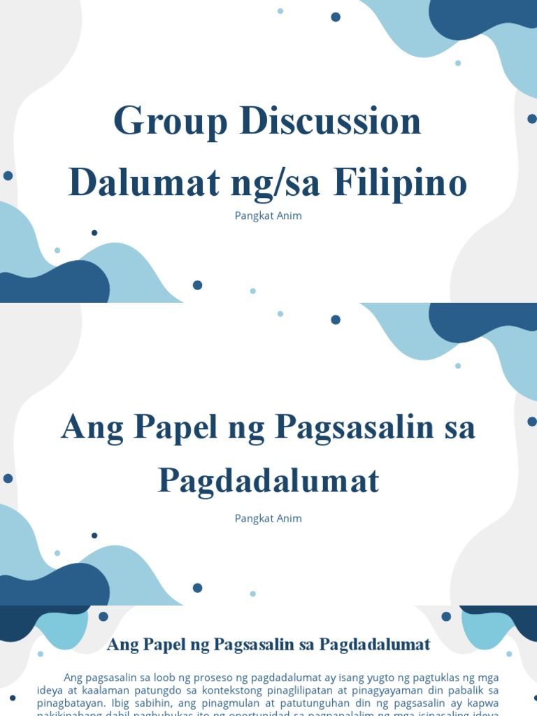Group Discussion Dalumat | PDF
