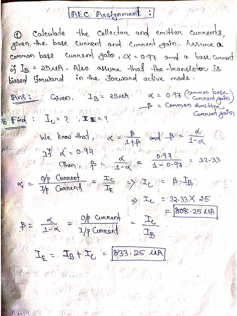 ACE Assignment 1 | PDF