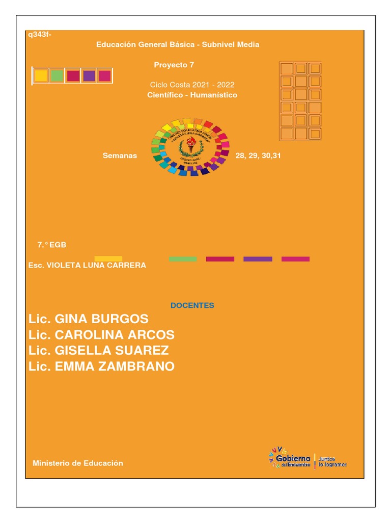 Proyecto 7mo EGB: Lengua y Literatura | PDF | Biodiversidad | Ecosistema
