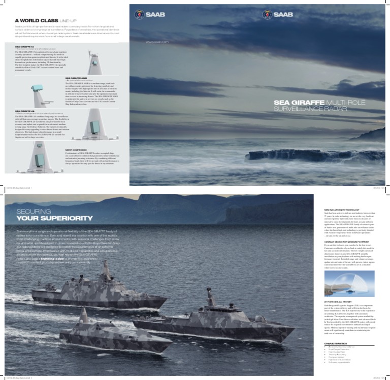 Saab Sea Giraffe Naval Radars | PDF | Radar | Military Technology