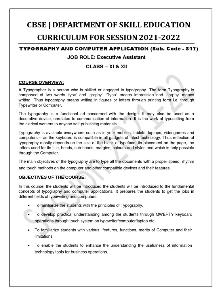 CBSE Typography & Computer Applications | PDF | Typography | Computing