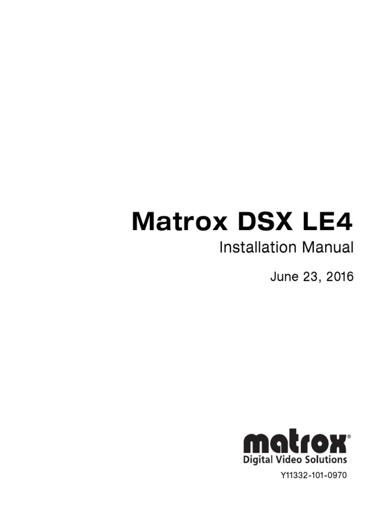 Matrox DSX Le4 | PDF | License | Copyright