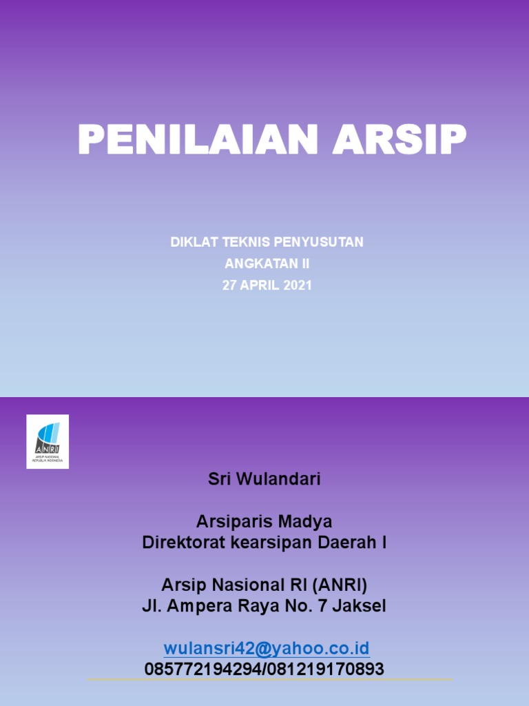 Penilaian Arsip | PDF