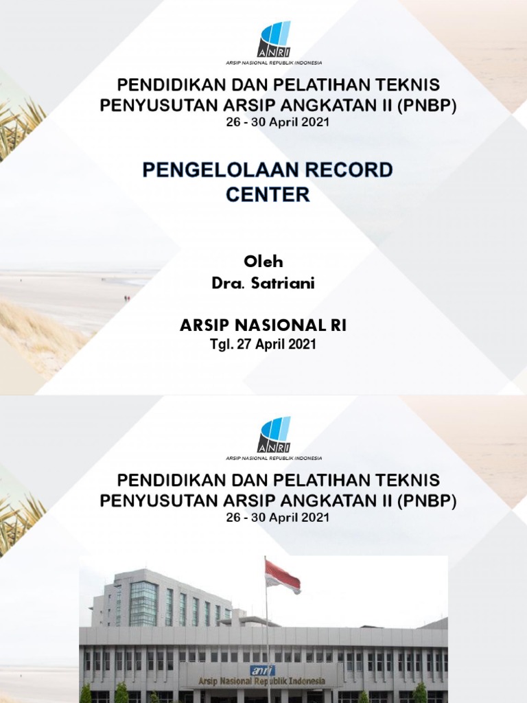 Struktur Organisasi Dan Tugas Tugas Pokok Record Center Pada Arsip