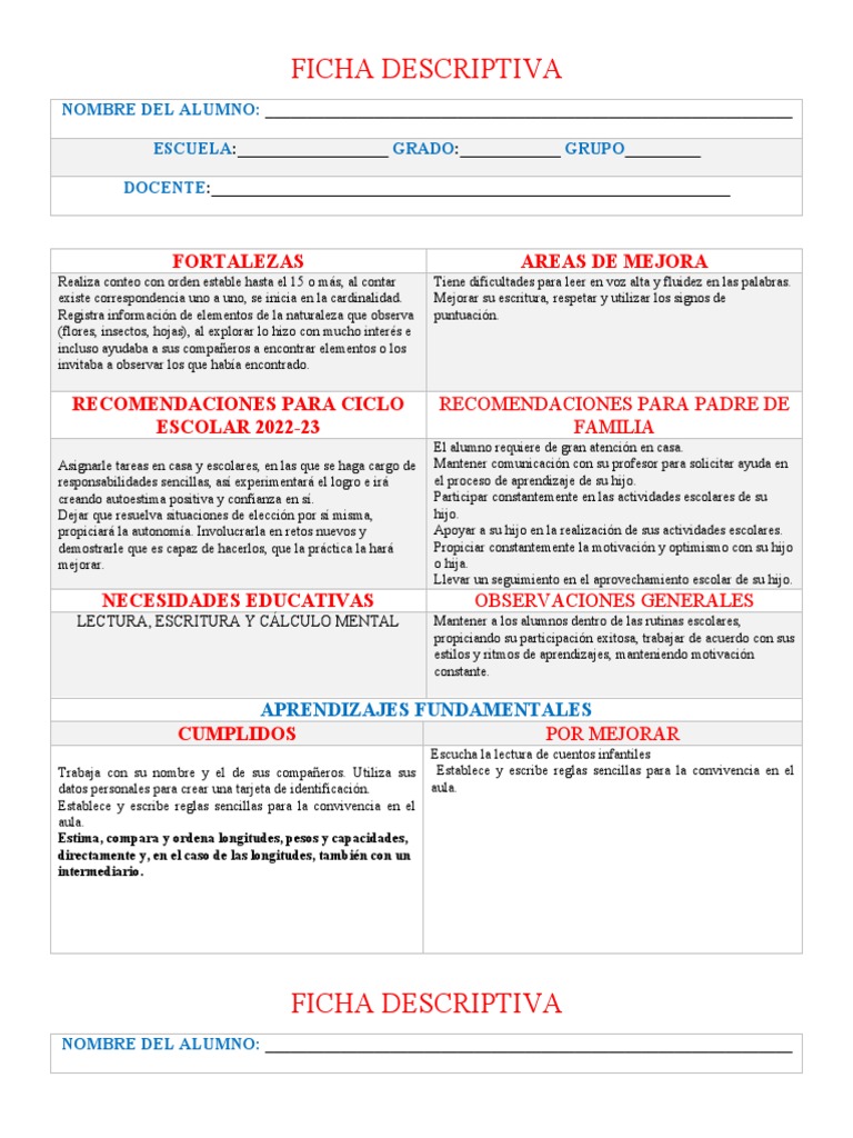 Ficha Descriptiva Que Es Cultura