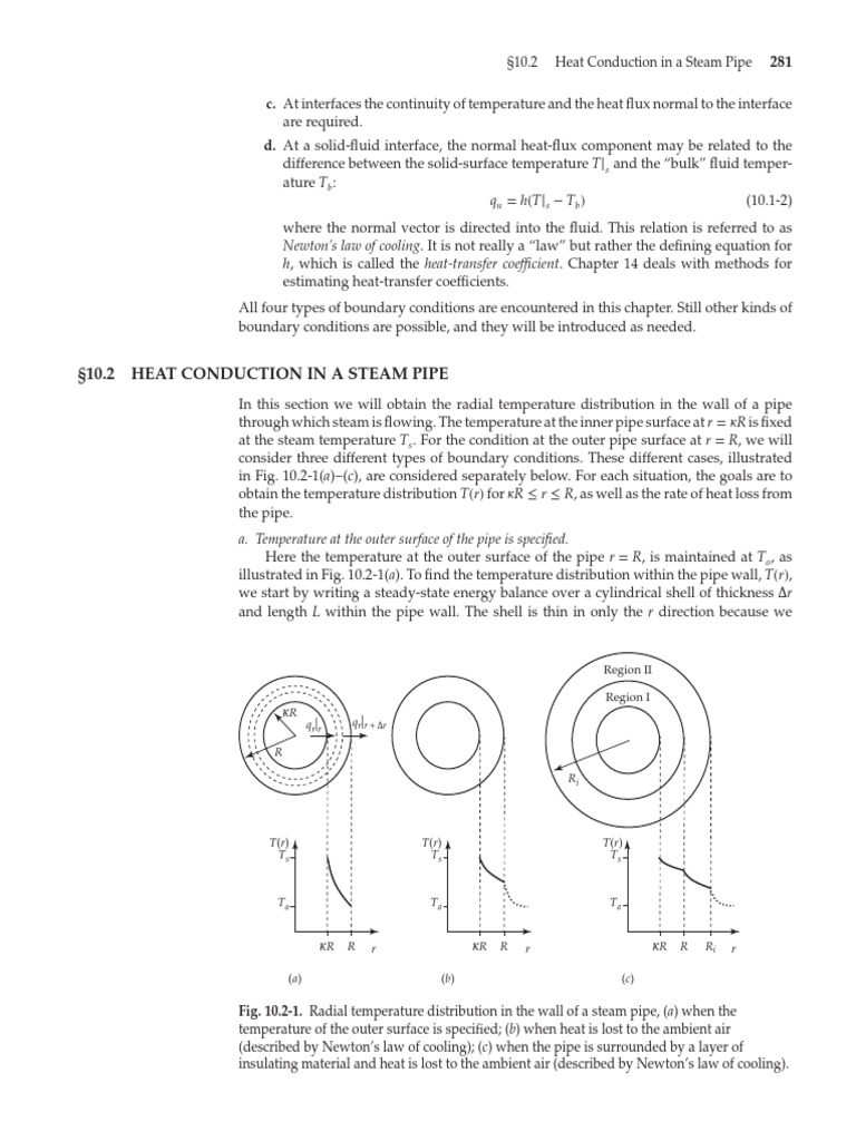 Heat Conduction in a Steam Pipe | PDF | Thermal Conduction | Heat Transfer