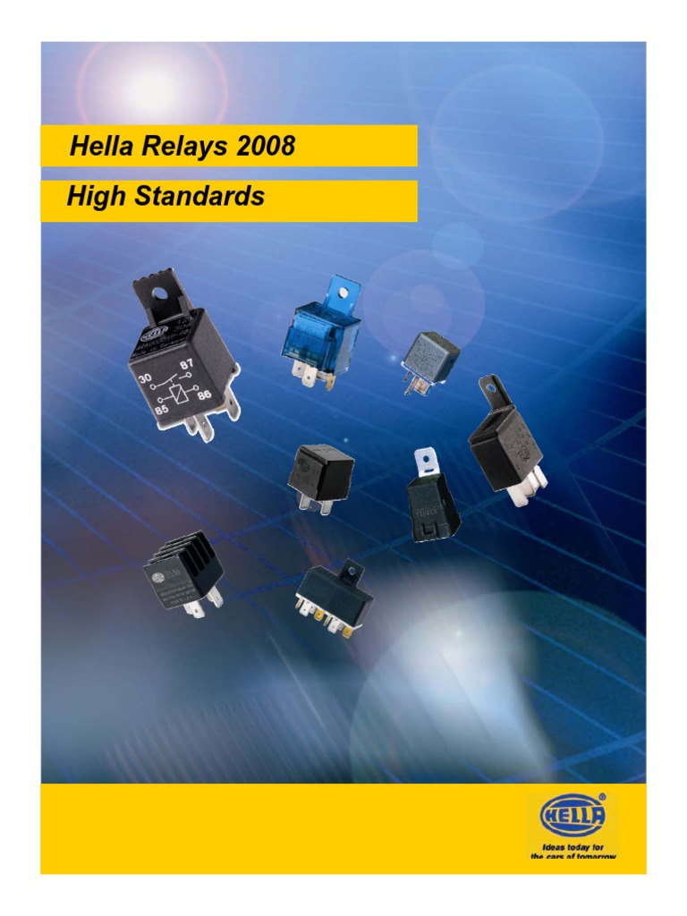 Hella Relays 2008 | PDF | Electrical Connector | Electrical Components