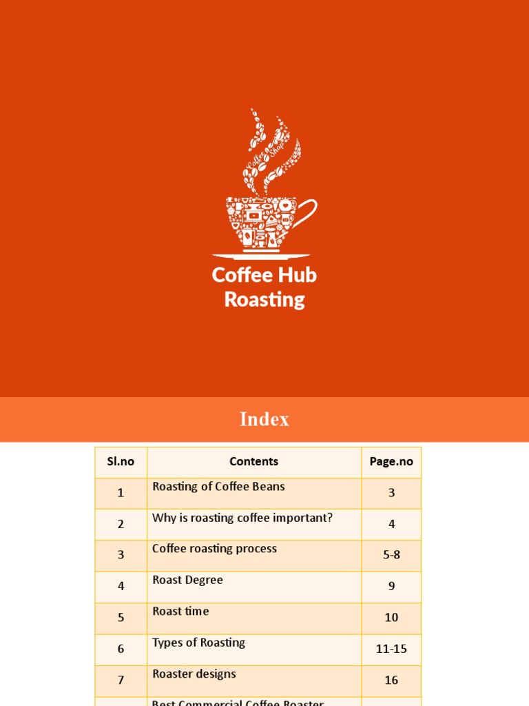 Roasting of Coffee Beans | PDF | Coffee | Food Industry