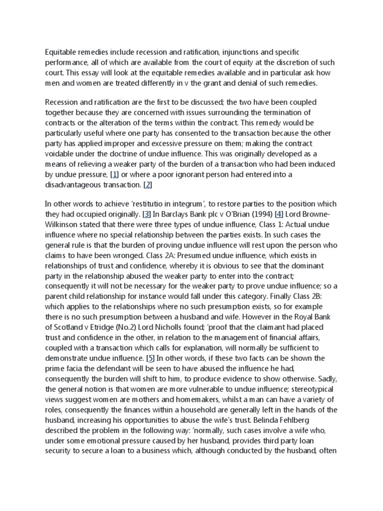 Equitable Remedies | PDF | Legal Remedy | Specific Performance