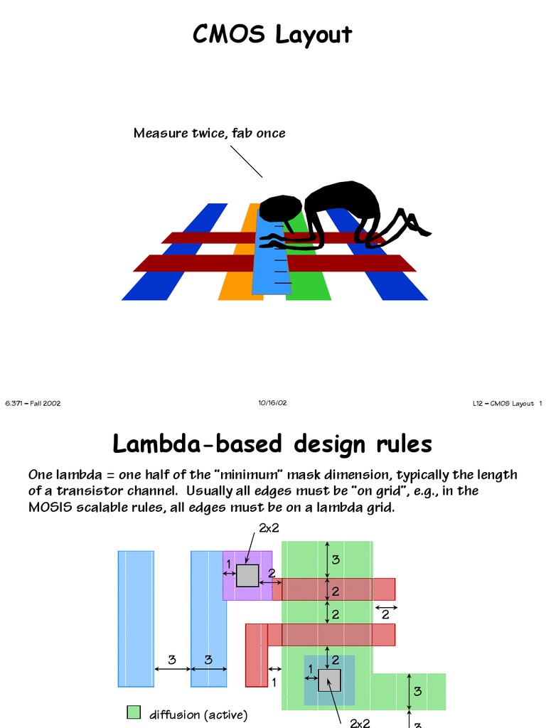 CMOS Layout: Measure Twice, Fab Once | PDF