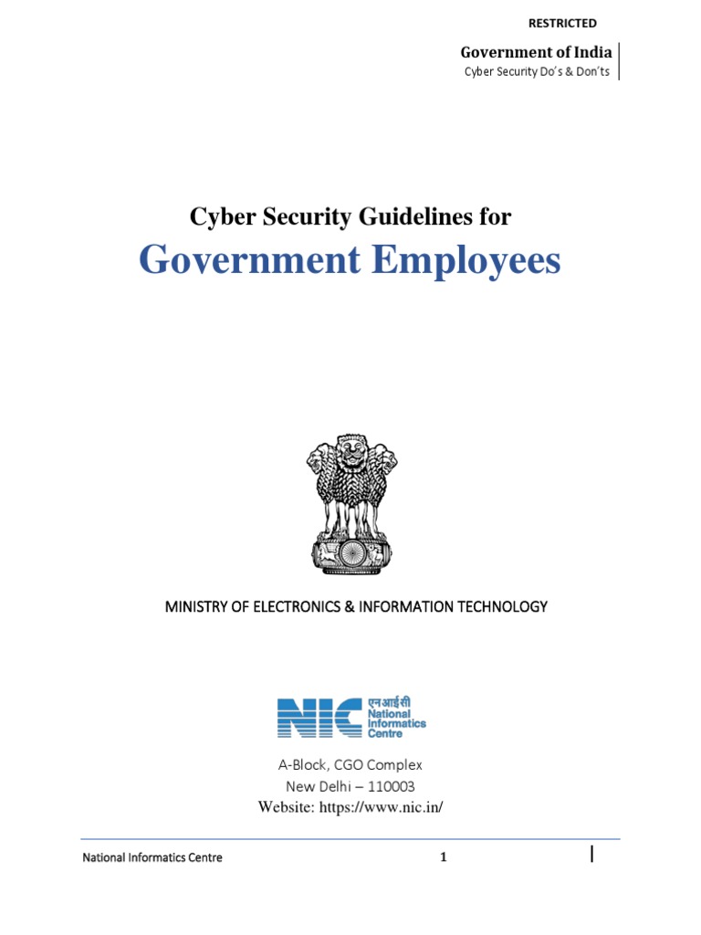 Govt Cybersecurity Guide | PDF | Security | Computer Security