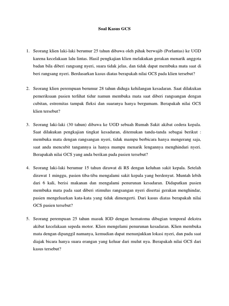 SOAL KASUS KMB 2 UTEK-dikonversi | PDF