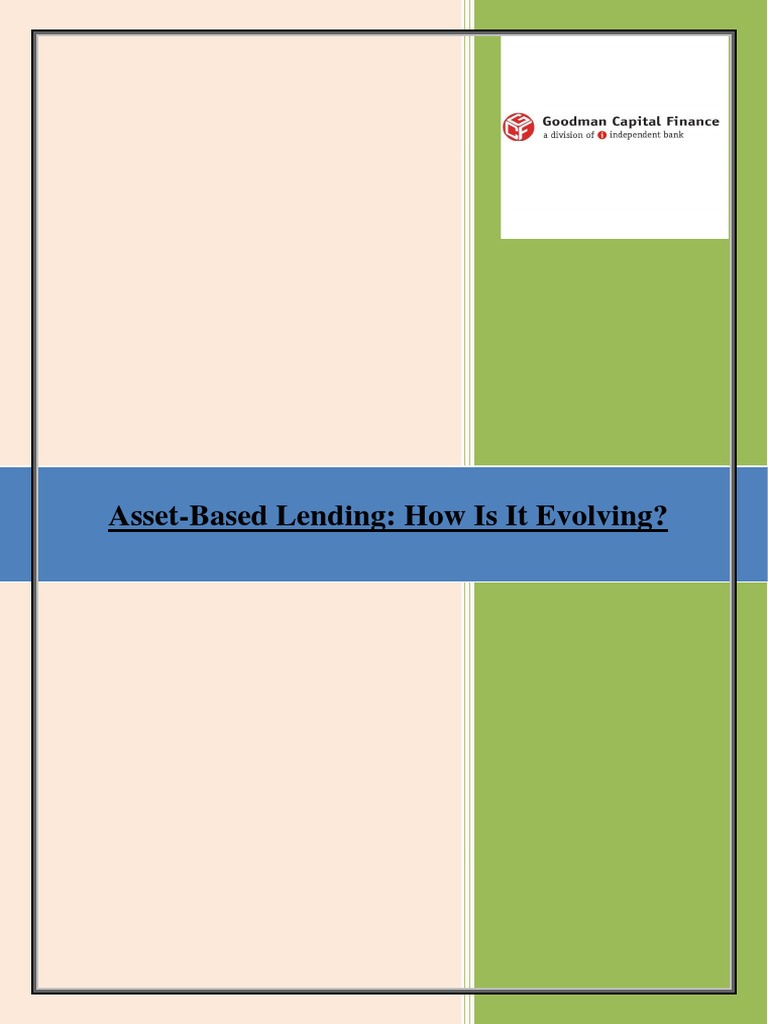 Asset-Based Lending How Is It Evolving | PDF