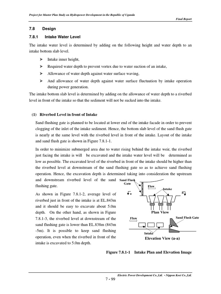 Intake Design Manual | PDF | Tunnel | Hydroelectricity